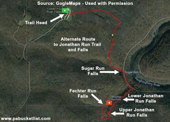 Hiking the Mitchell Trail at Ohiopyle State Park