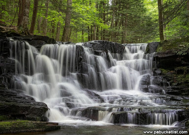 Exploring Rusty Run Falls in the Loyalsock State Forest