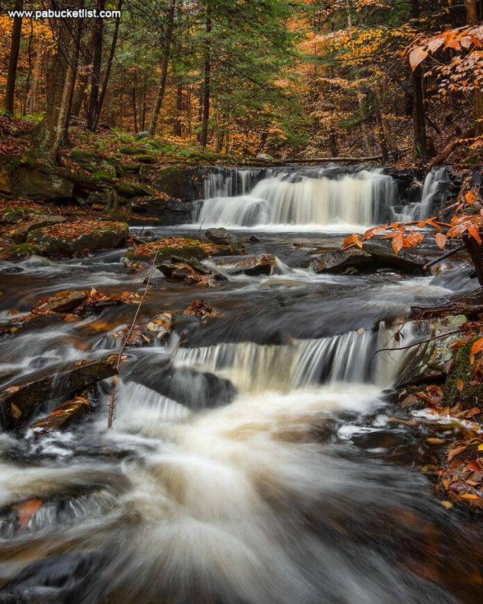 Exploring Rusty Run Falls in the Loyalsock State Forest