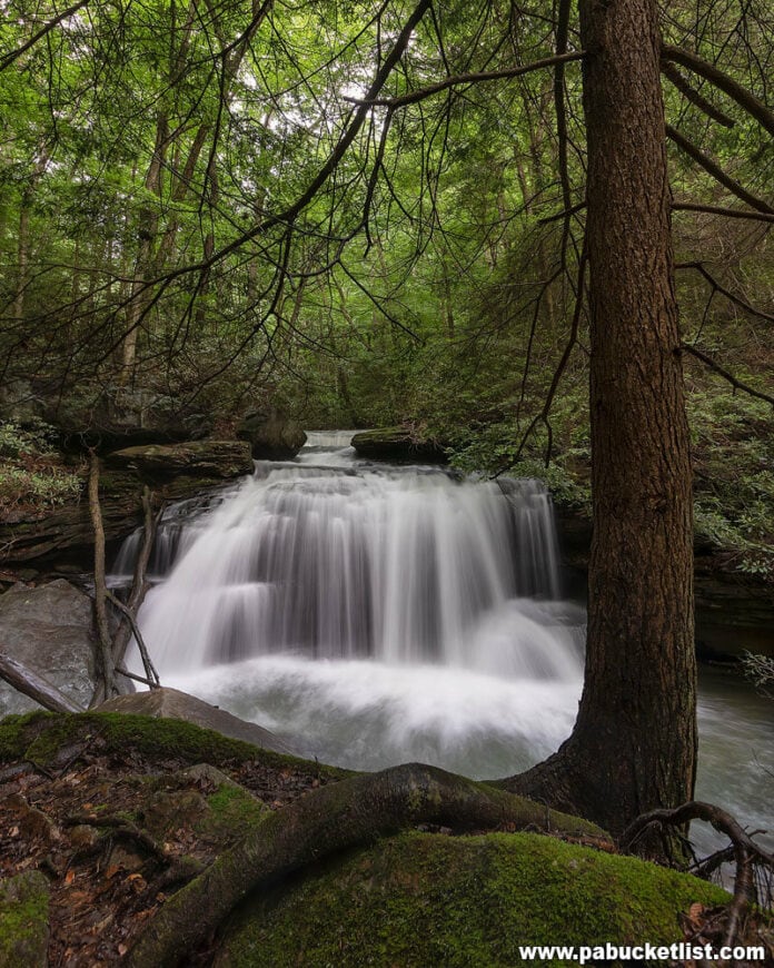 Exploring Jonathan Run Falls at Ohiopyle State Park Exploring Jonathan Run Falls at Ohiopyle State Park