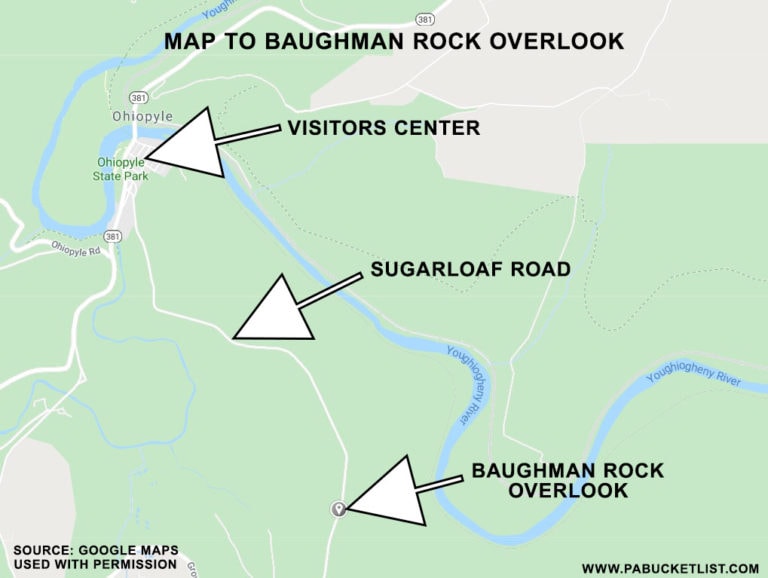 Exploring Baughman Rock Overlook at Ohiopyle State Park