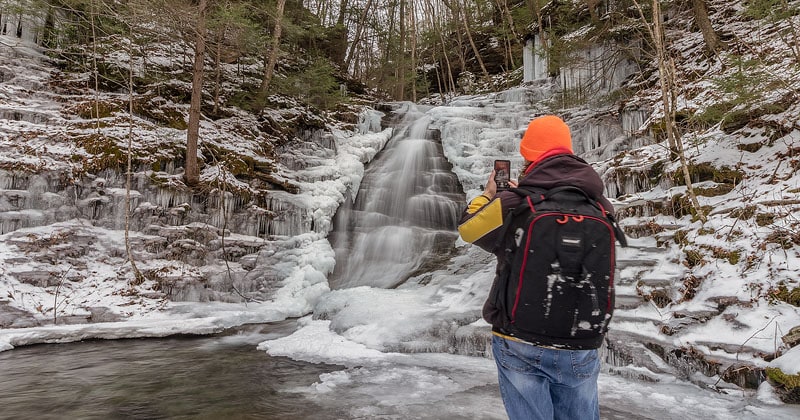 Exploring Abbott Run Falls in the McIntyre Wild Area
