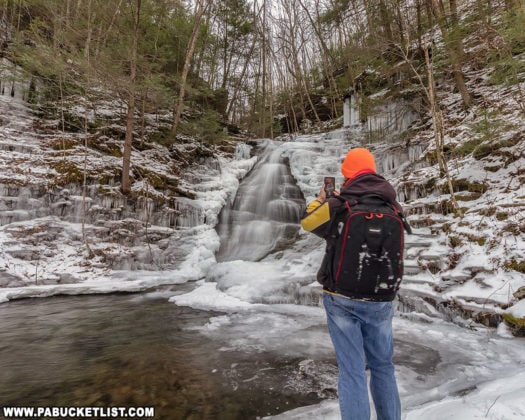 Exploring Abbott Run Falls in the McIntyre Wild Area
