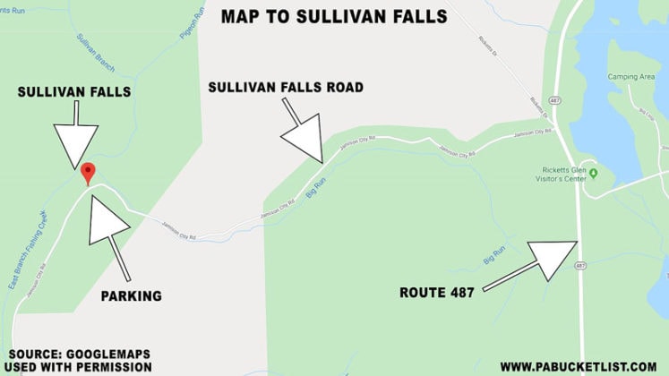 Exploring Sullivan Falls on State Game Lands 13 in Sullivan County