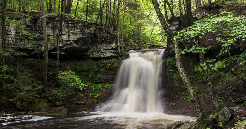 Exploring Sullivan Falls on State Game Lands 13 in Sullivan County