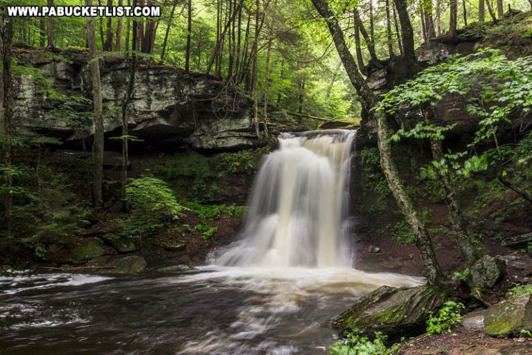 Exploring Sullivan Falls on State Game Lands 13 in Sullivan County