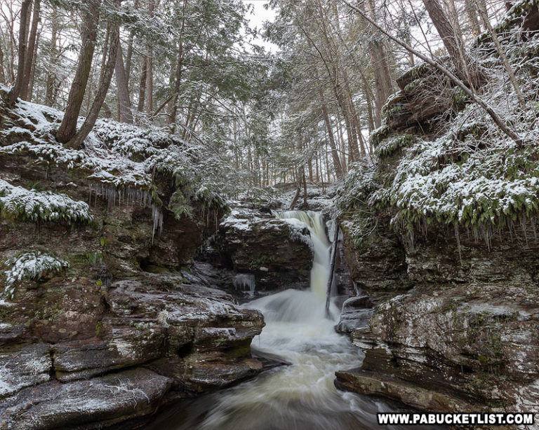 Exploring Adams Falls at Ricketts Glen State Park