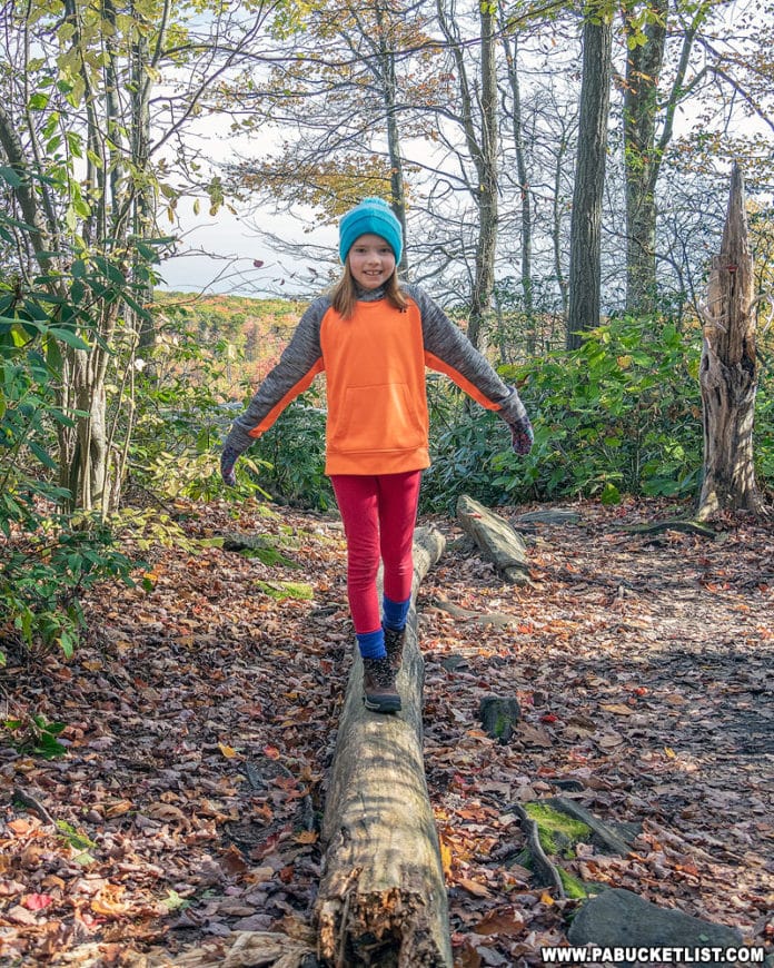 Exploring Beam Rocks Overlook in the Forbes State Forest