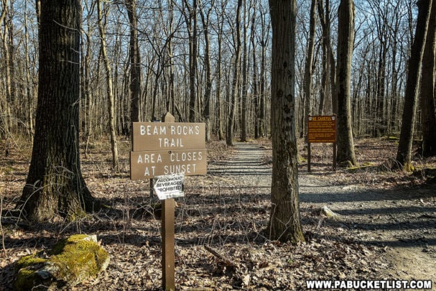 Exploring Beam Rocks Overlook in the Forbes State Forest