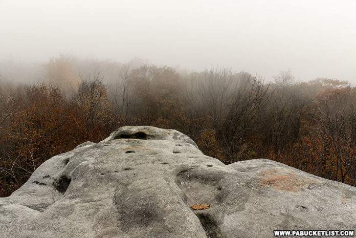 Exploring Beam Rocks Overlook in the Forbes State Forest