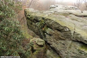 Exploring Beam Rocks Overlook in the Forbes State Forest