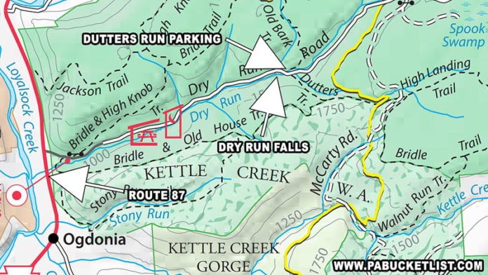 Exploring Dutters Run Falls in the Loyalsock State Forest