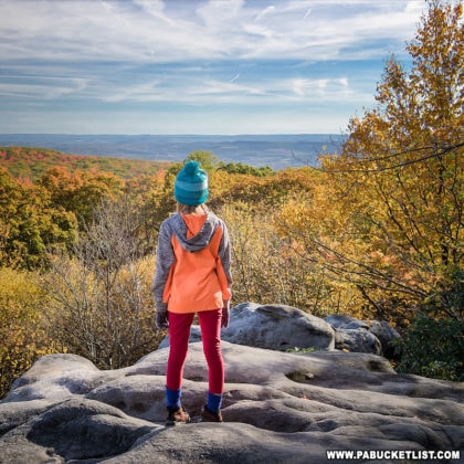Exploring Baughman Rock Overlook at Ohiopyle State Park