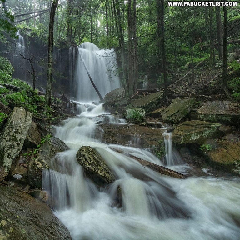 Exploring Jacoby Falls in the Loyalsock State Forest