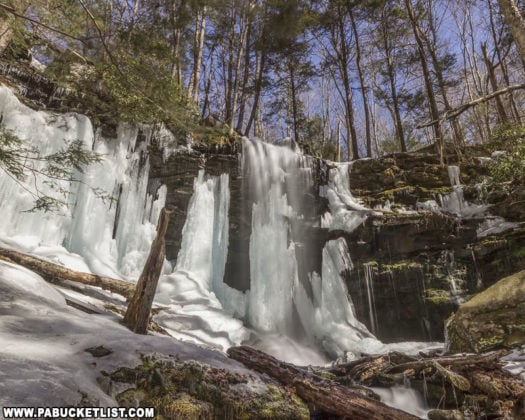 Exploring Jacoby Falls in the Loyalsock State Forest