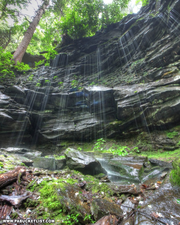 Exploring Jacoby Falls in the Loyalsock State Forest