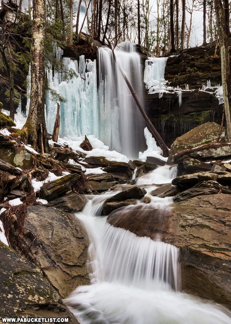 Exploring Jacoby Falls in the Loyalsock State Forest