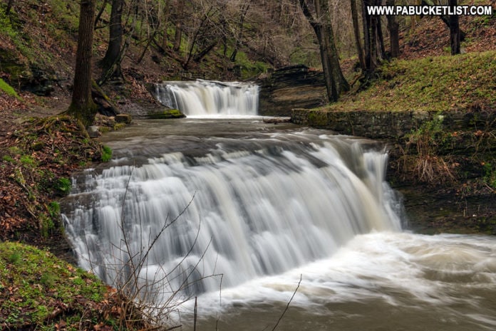 Exploring Robinson Falls in Fayette County
