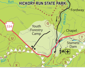 Exploring Hawk Falls at Hickory Run State Park