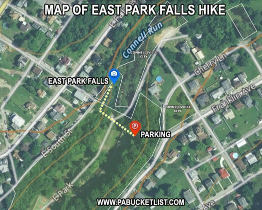 Exploring East Park Falls in Fayette County - PA Bucket List
