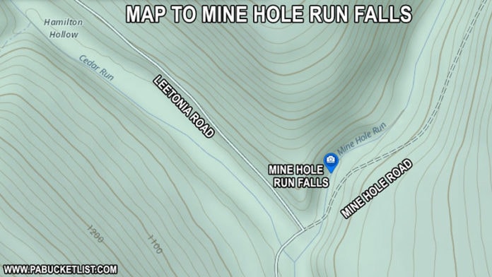 Exploring Mine Hole Run Falls in Tioga County