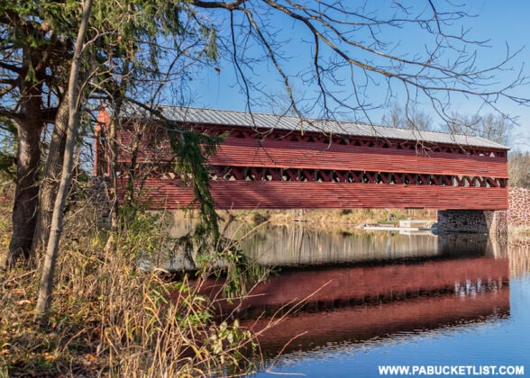 Exploring Sachs Covered Bridge near Gettysburg