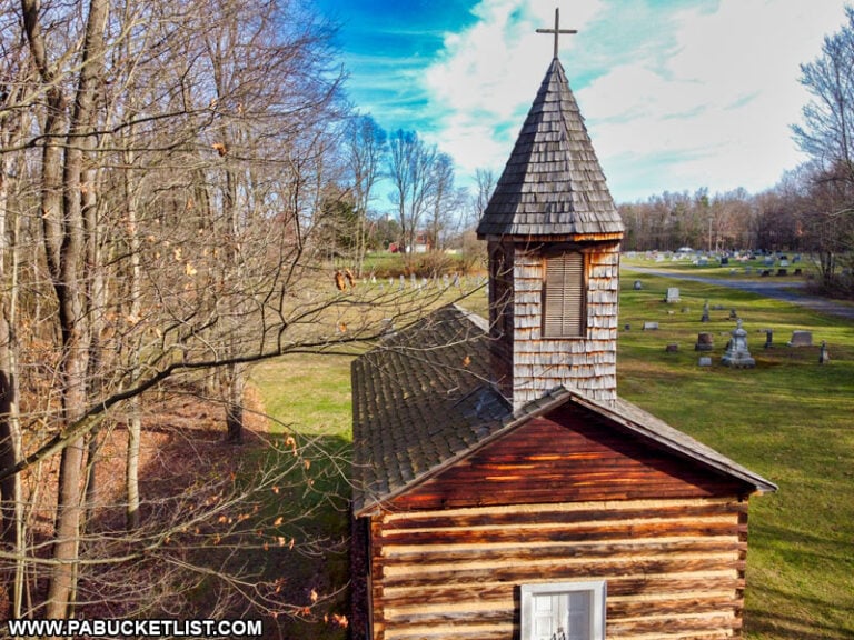Exploring the Saint Severin Old Log Church in Clearfield County