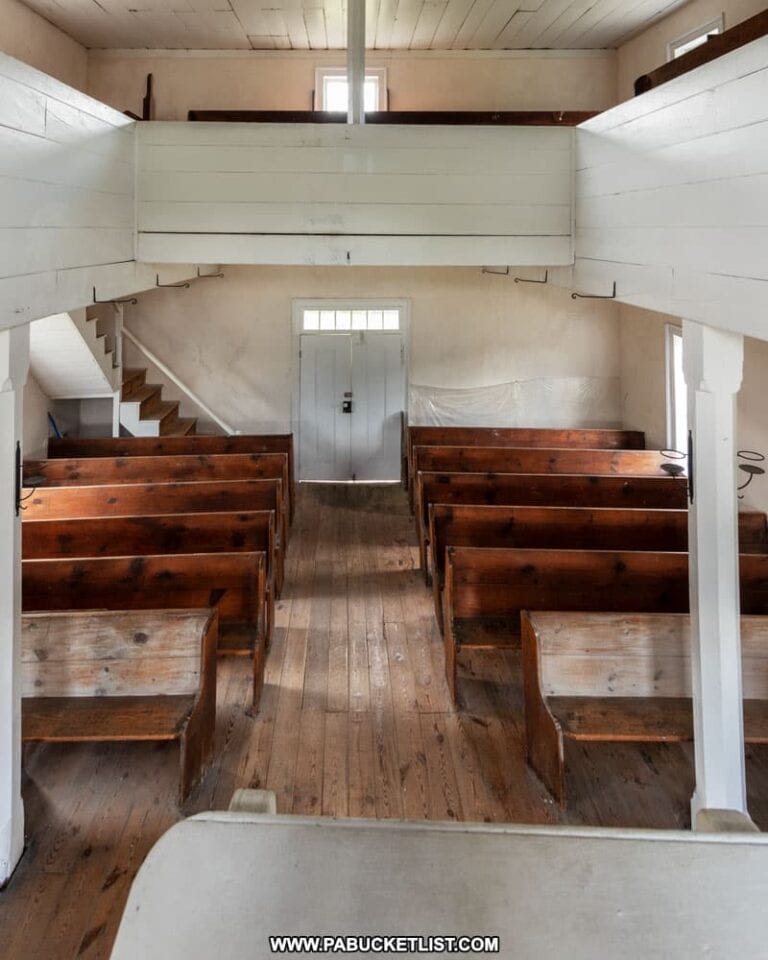 Exploring the 1806 Old Log Church in Bedford County