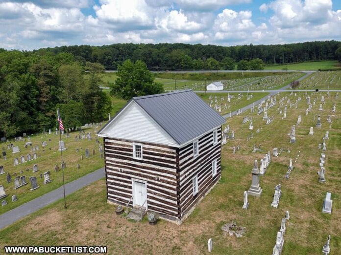 Exploring the 1806 Old Log Church in Bedford County
