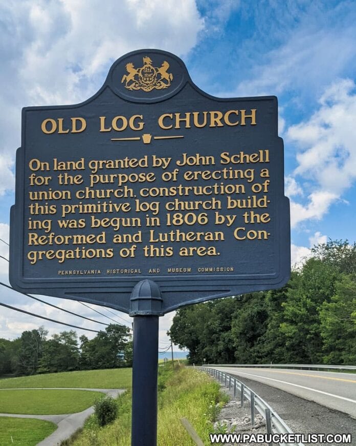 Exploring the 1806 Old Log Church in Bedford County