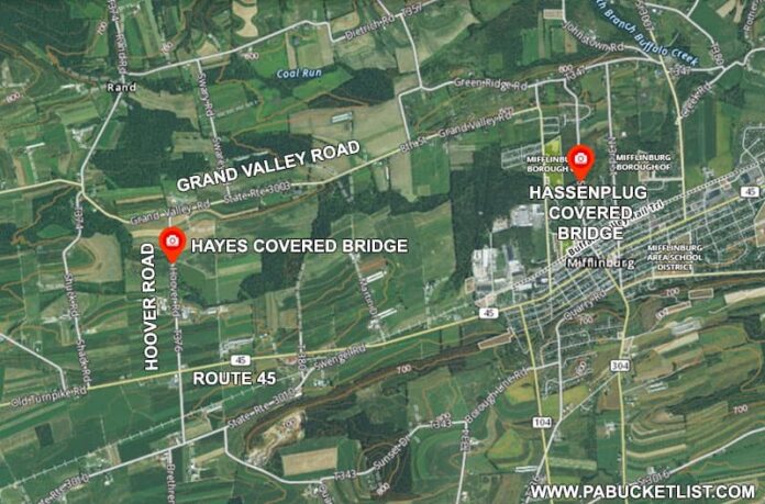 Exploring Hayes Covered Bridge in Union County