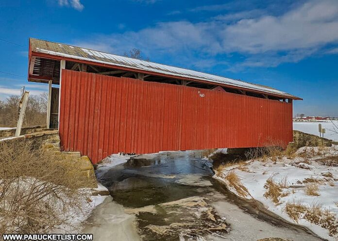 Exploring Hayes Covered Bridge in Union County
