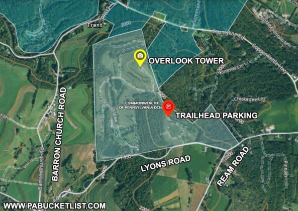 Exploring the Scenic Overlook Tower at Laurel Hill State Park