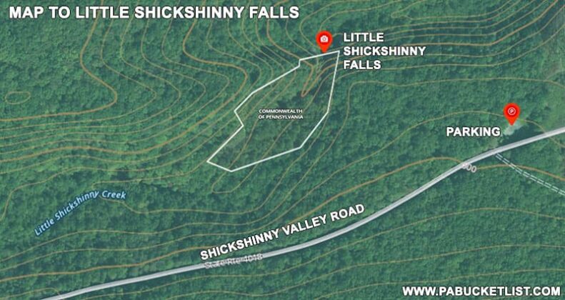 Exploring Little Shickshinny Falls in Luzerne County