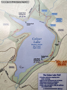 Hiking Hobie's Trail at Colyer Lake Near State College
