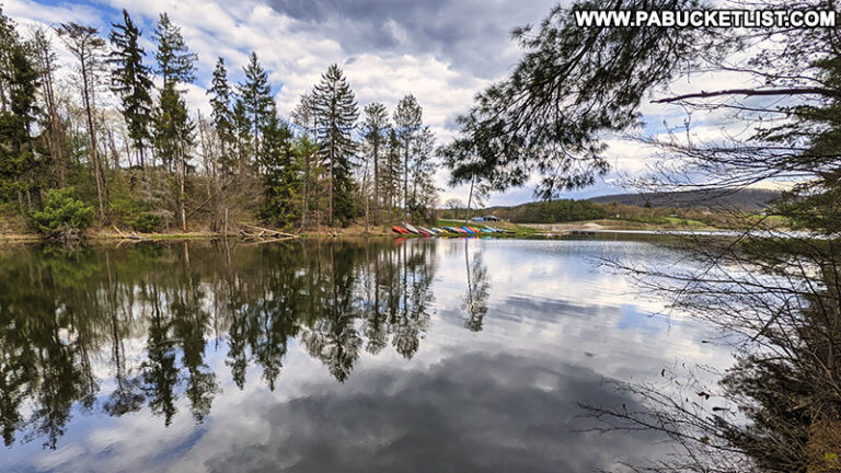 Hiking Hobie's Trail at Colyer Lake Near State College
