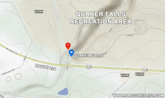 Exploring Quaker Falls in Lawrence County