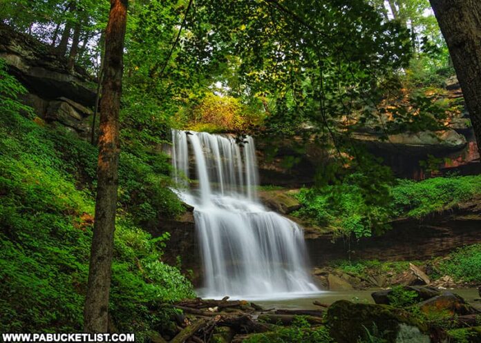 Exploring Springfield Falls in Mercer County - PA Bucket List