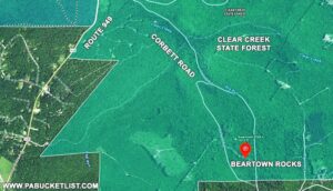 Exploring Beartown Rocks in Jefferson County