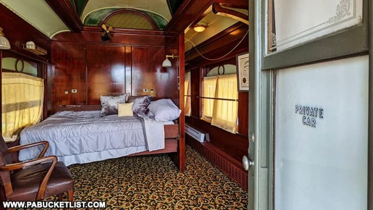 The Presidential Train Car Bed and Breakfast at Doolittle Station