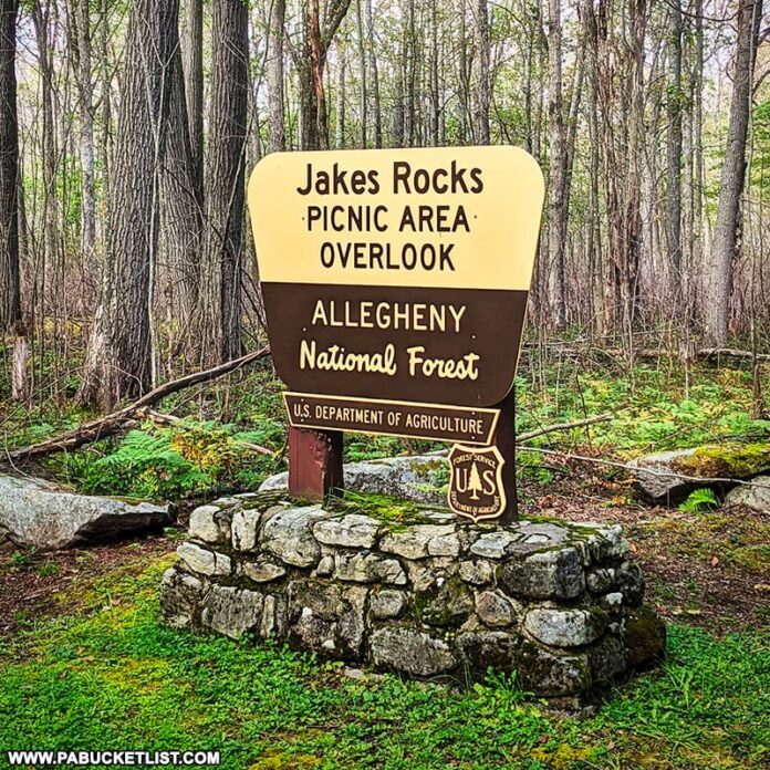 Exploring Jakes Rocks Overlook in Warren County