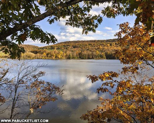 Hiking Hobie's Trail at Colyer Lake Near State College