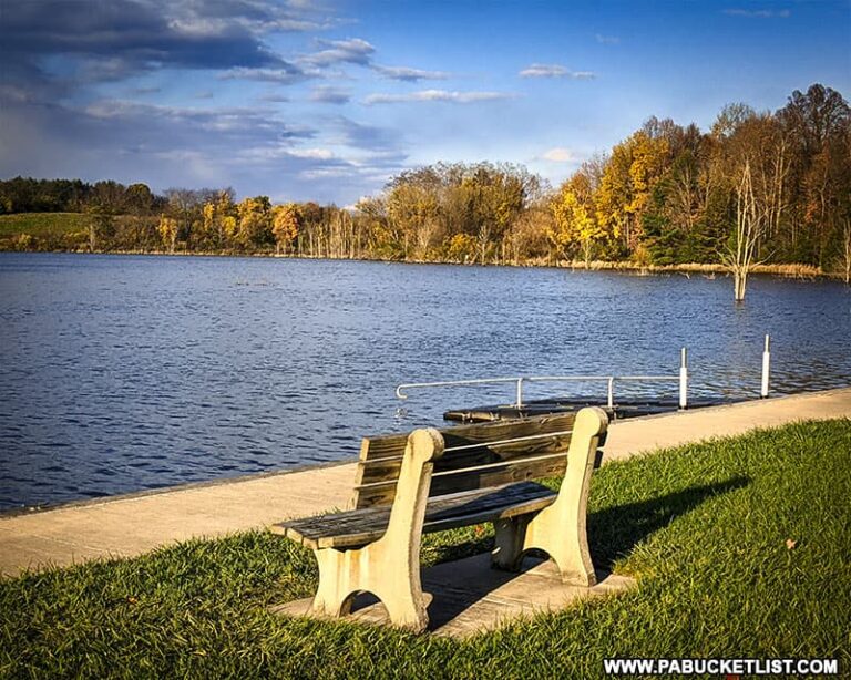 Hiking Hobie's Trail at Colyer Lake Near State College