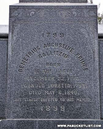 Visiting Prince Gallitzin's Crypt in Cambria County