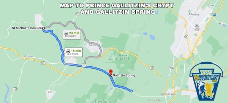 Visiting Prince Gallitzin's Crypt in Cambria County