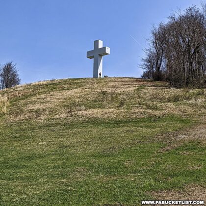 Visiting the Jumonville Cross in Fayette County