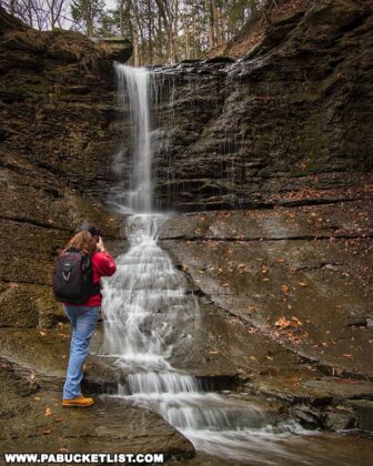 Exploring Frankfort Mineral Springs Falls in Beaver County