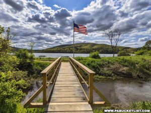 Hiking Hobie's Trail at Colyer Lake Near State College