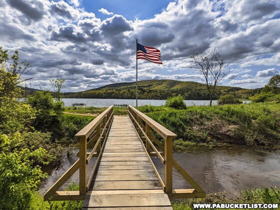 Hiking Hobie's Trail at Colyer Lake Near State College