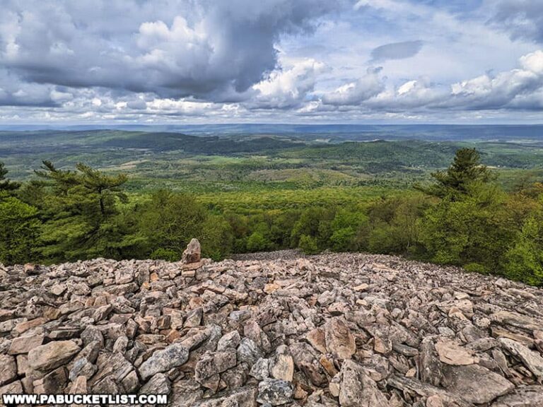 Exploring Sausser's Stone Pile in Huntingdon County